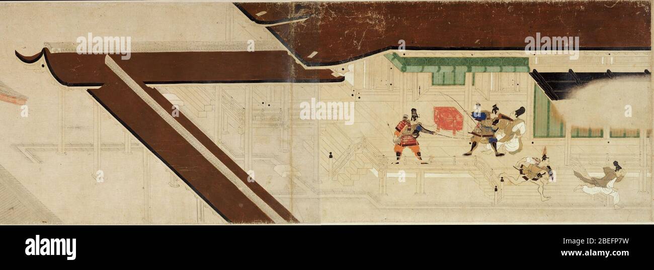 Heiji Monogatari Emaki - Rokuhara scroll part 2 Stock Photo - Alamy