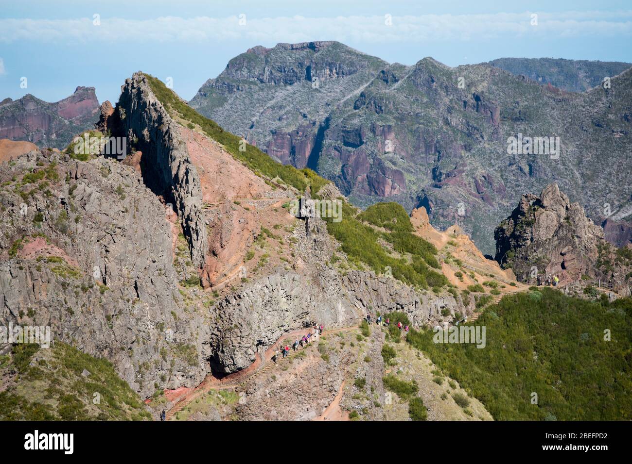 the Landscape and Mountains of the Madeira National Park in Central ...