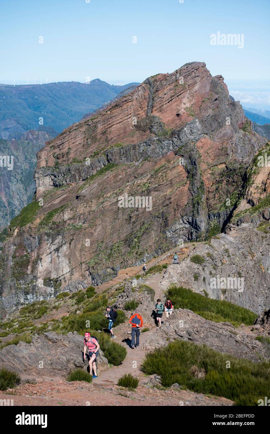 the Landscape and Mountains of the Madeira National Park in Central ...