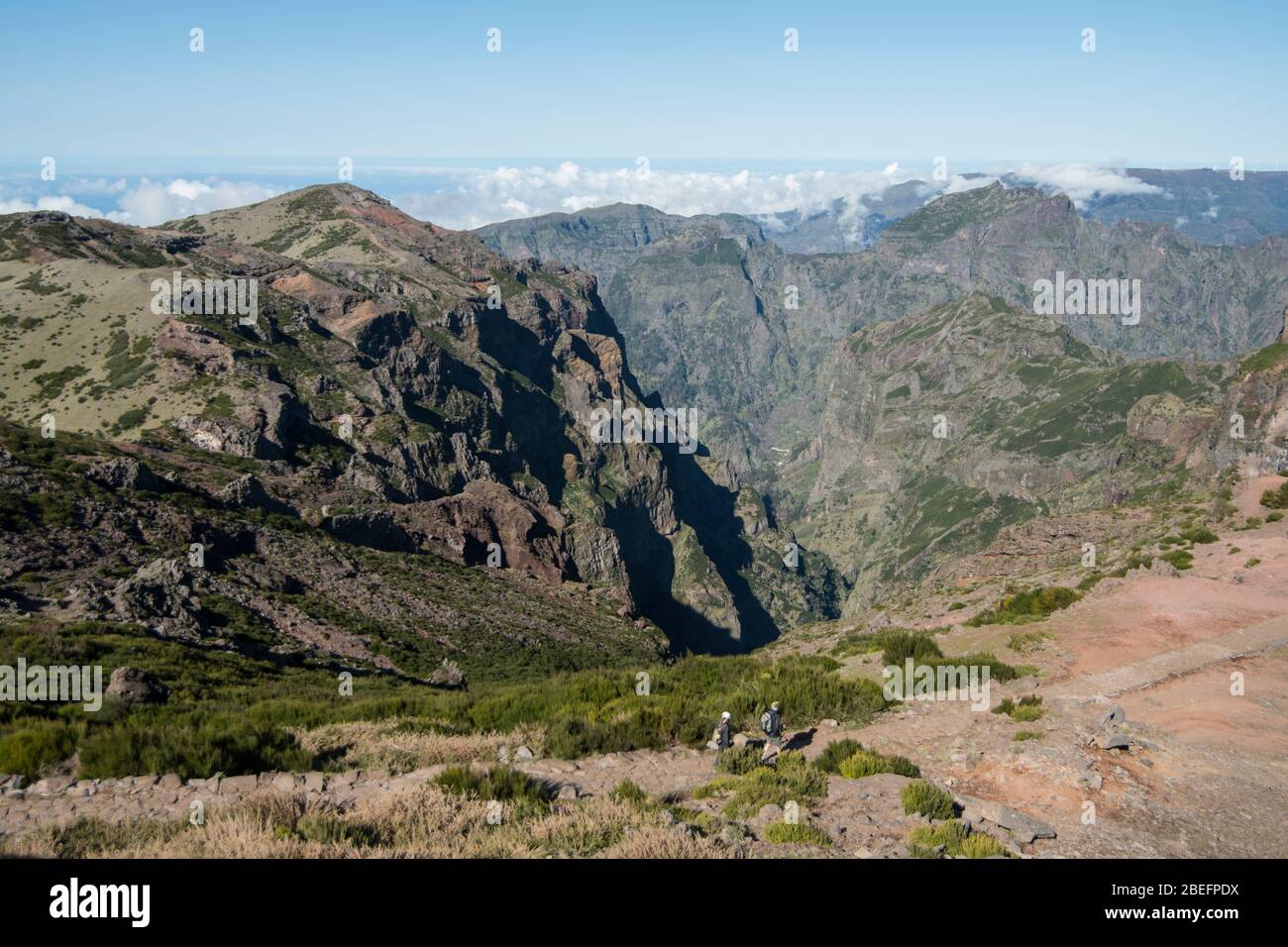 the Landscape and Mountains of the Madeira National Park in Central ...