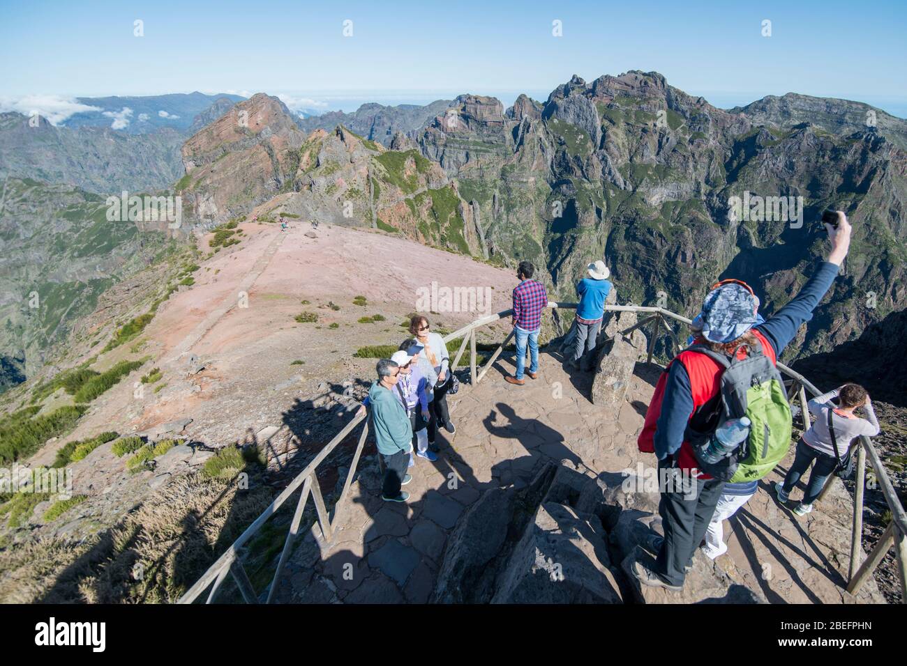 the Landscape and Mountains of the Madeira National Park in Central ...