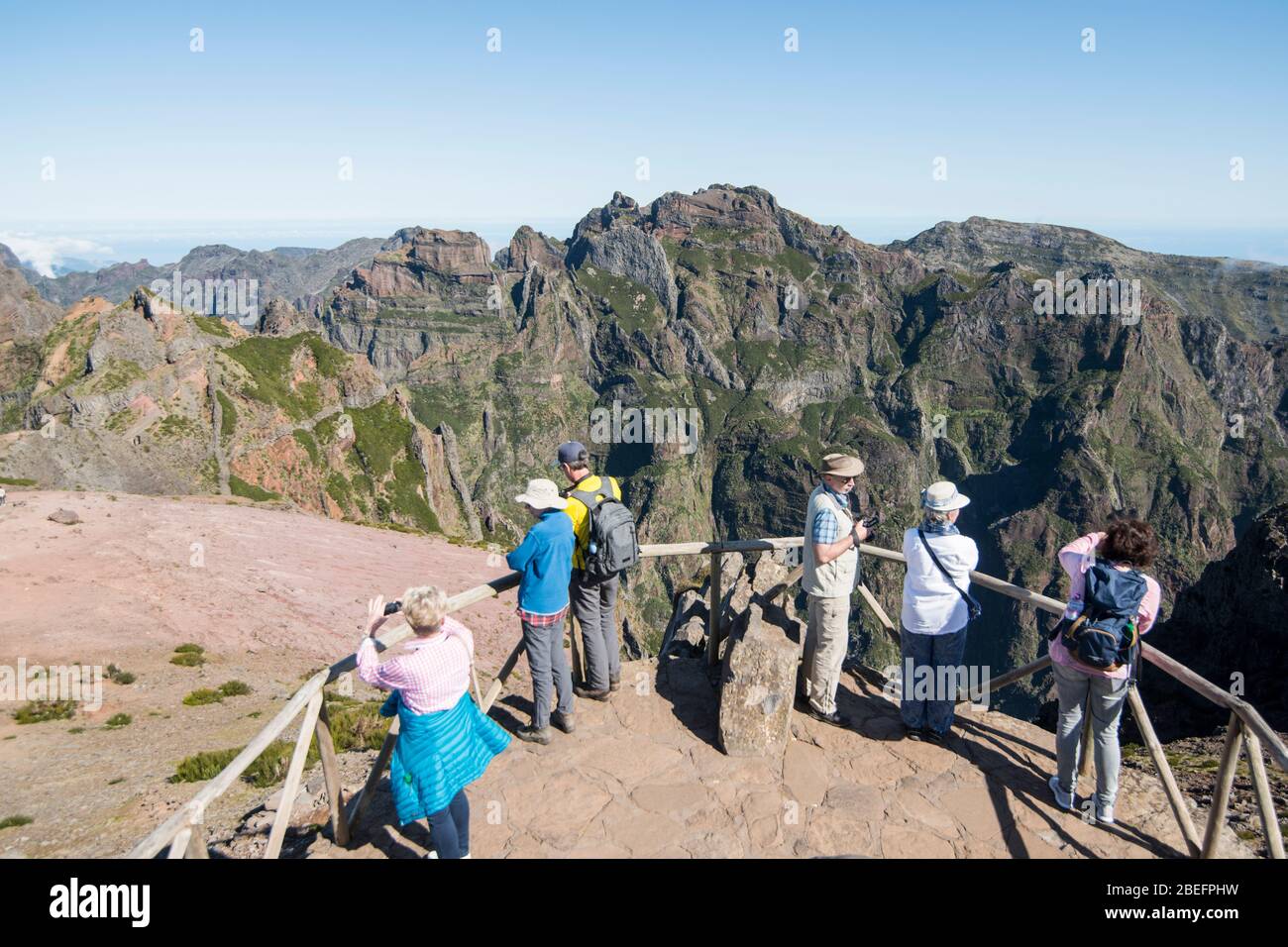 the Landscape and Mountains of the Madeira National Park in Central ...