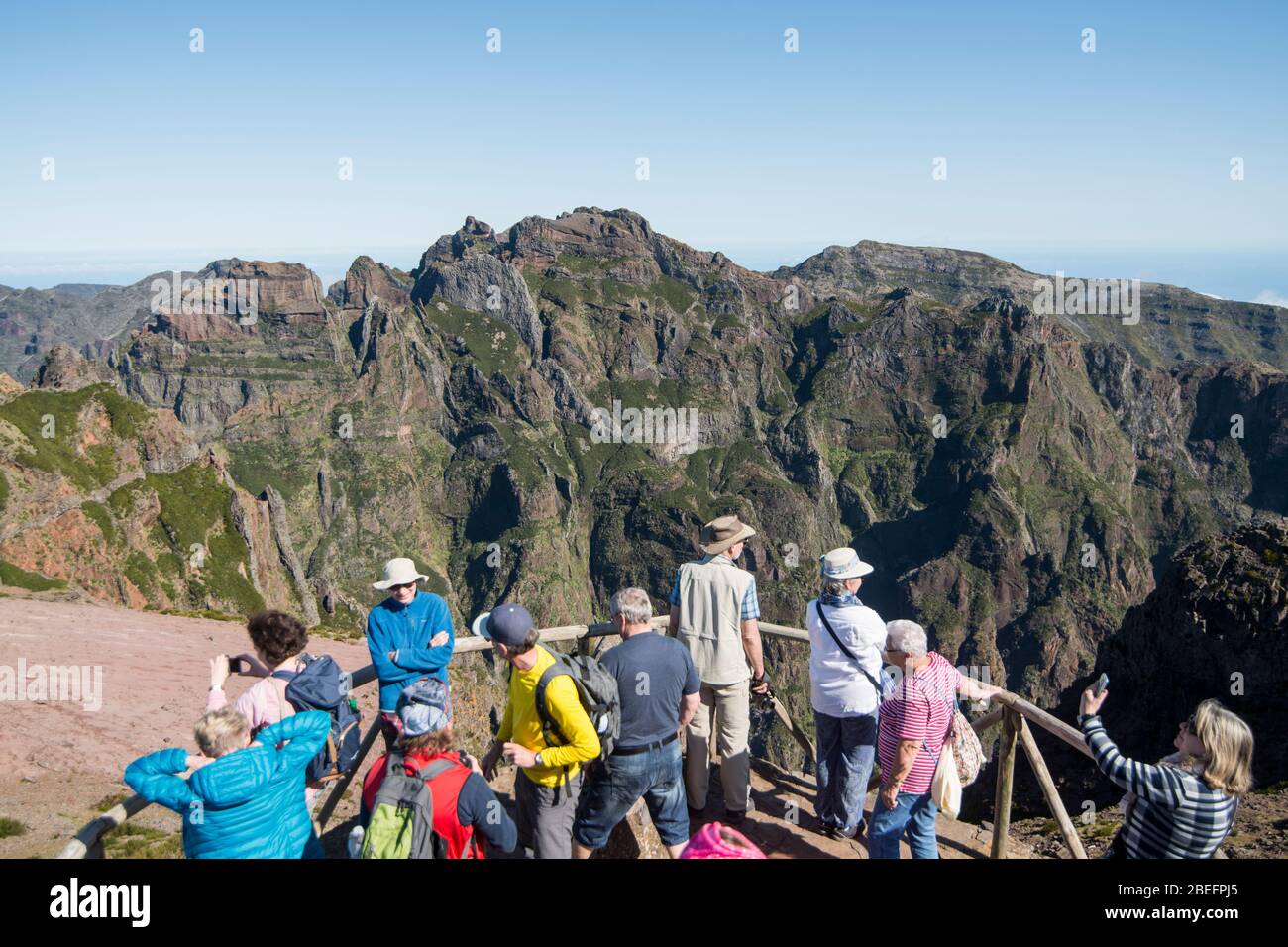 the Landscape and Mountains of the Madeira National Park in Central ...