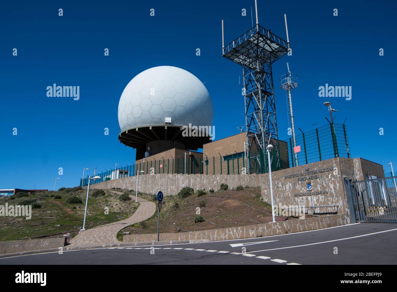 the Nato Radar Station and Observatory on the pico do Arieiro at the ...