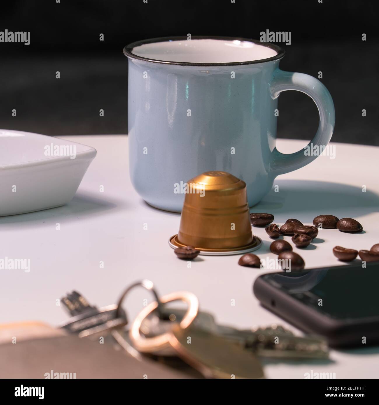 Cafes coffee close up hi-res stock photography and images - Alamy