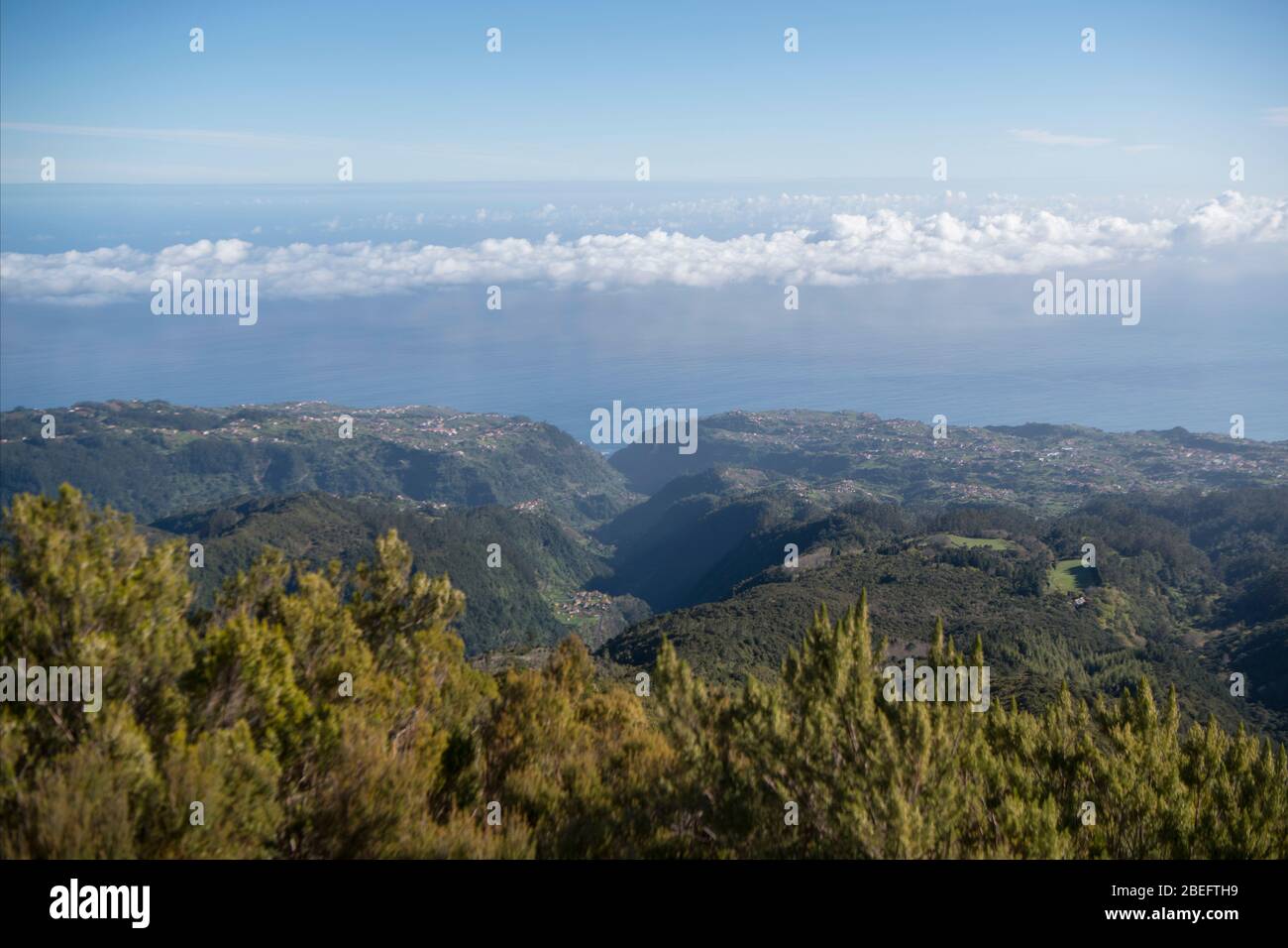 the Landscape and Mountains of the Madeira National Park in Central ...