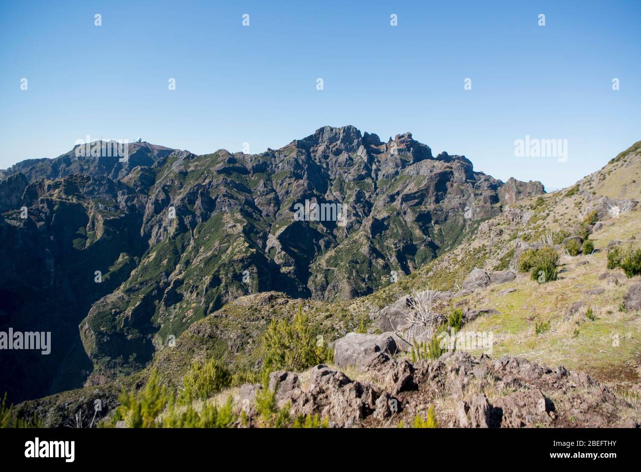 the Landscape and Mountains of the Madeira National Park in Central ...