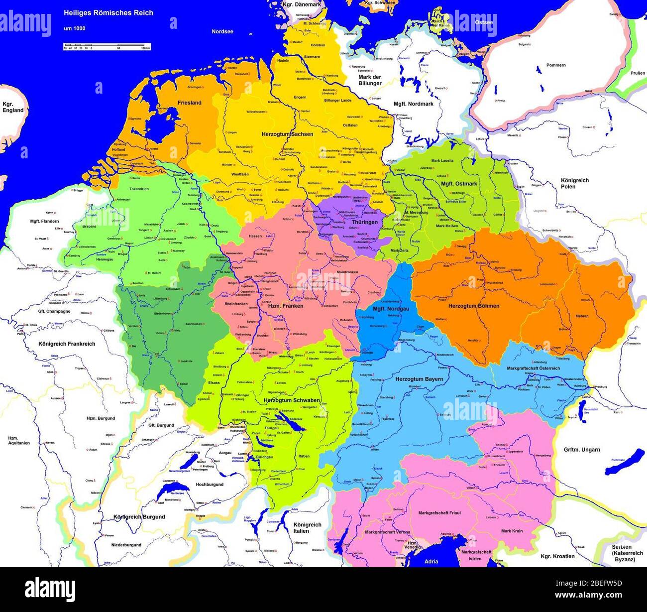 Heiliges Römisches Reich 1000 Stock Photo - Alamy