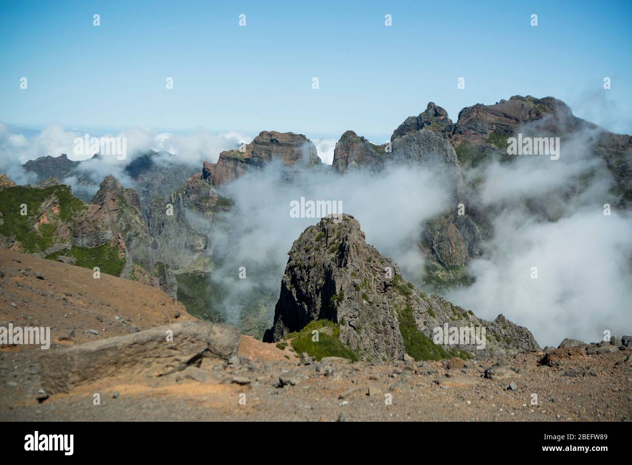 the Landscape and Mountains of the Madeira National Park in Central ...