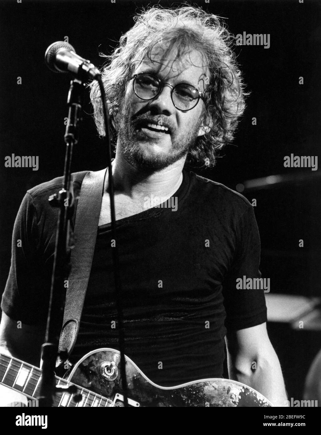 Warren Zevon performing on stage. October 1982.Credit: Scott Weiner ...