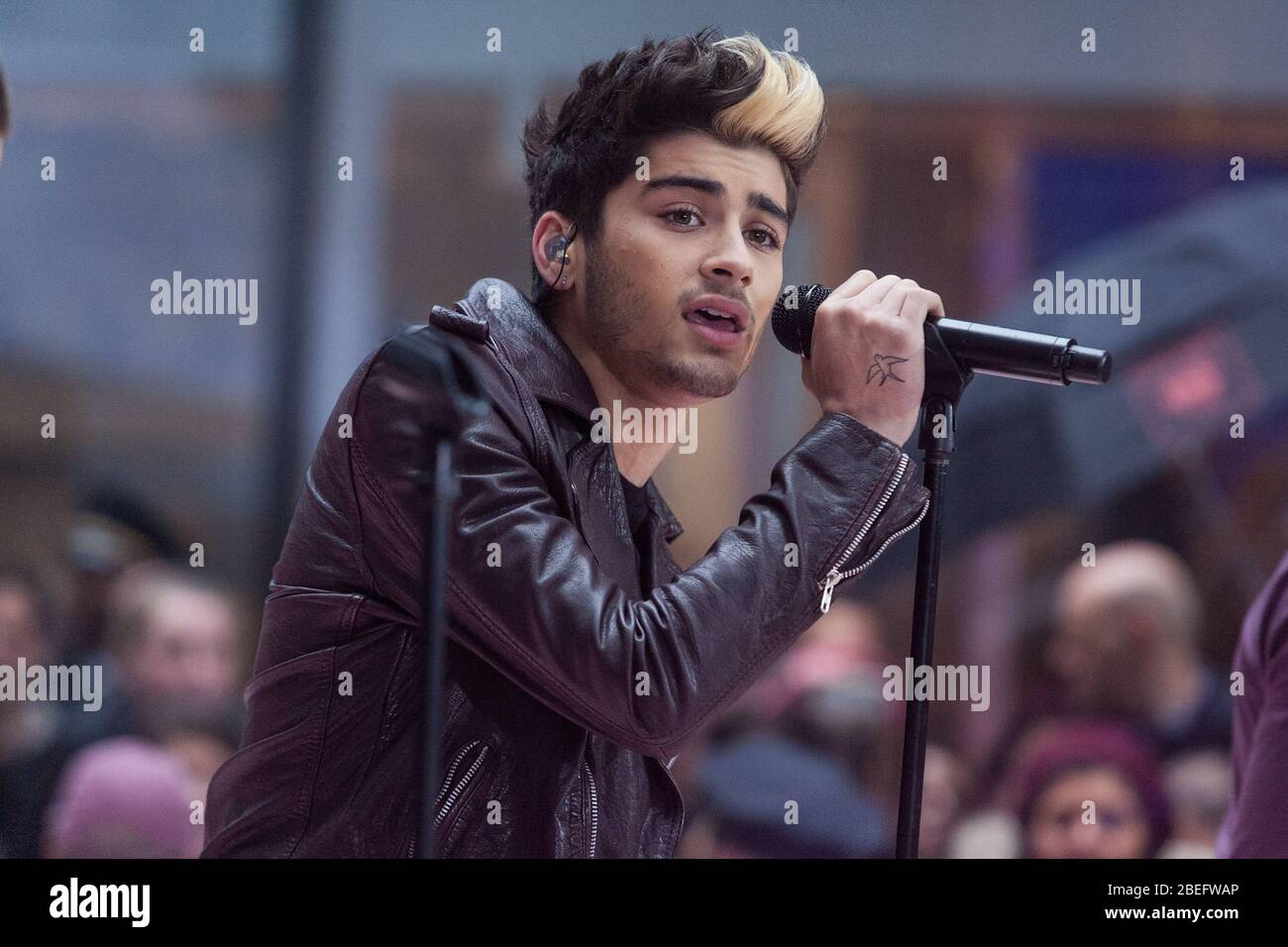 Zayn Malik of One Direction performs on NBC's "Today" at Rockefeller ...