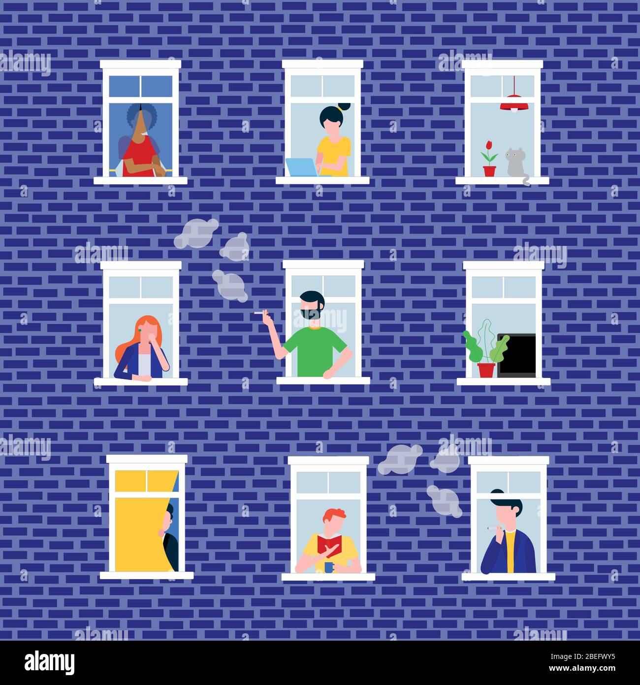 window people v3 Stock Vector Image & Art - Alamy