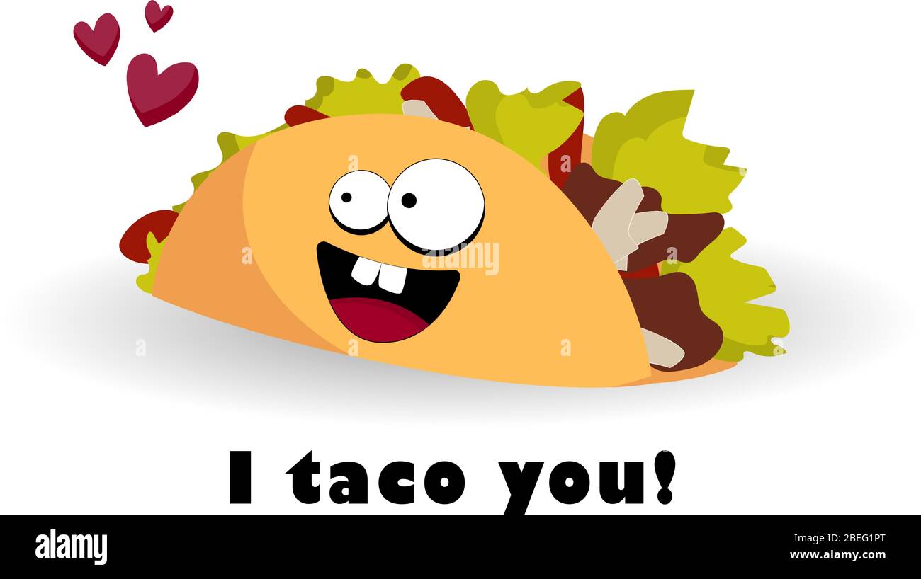 Funny Taco Cartoon