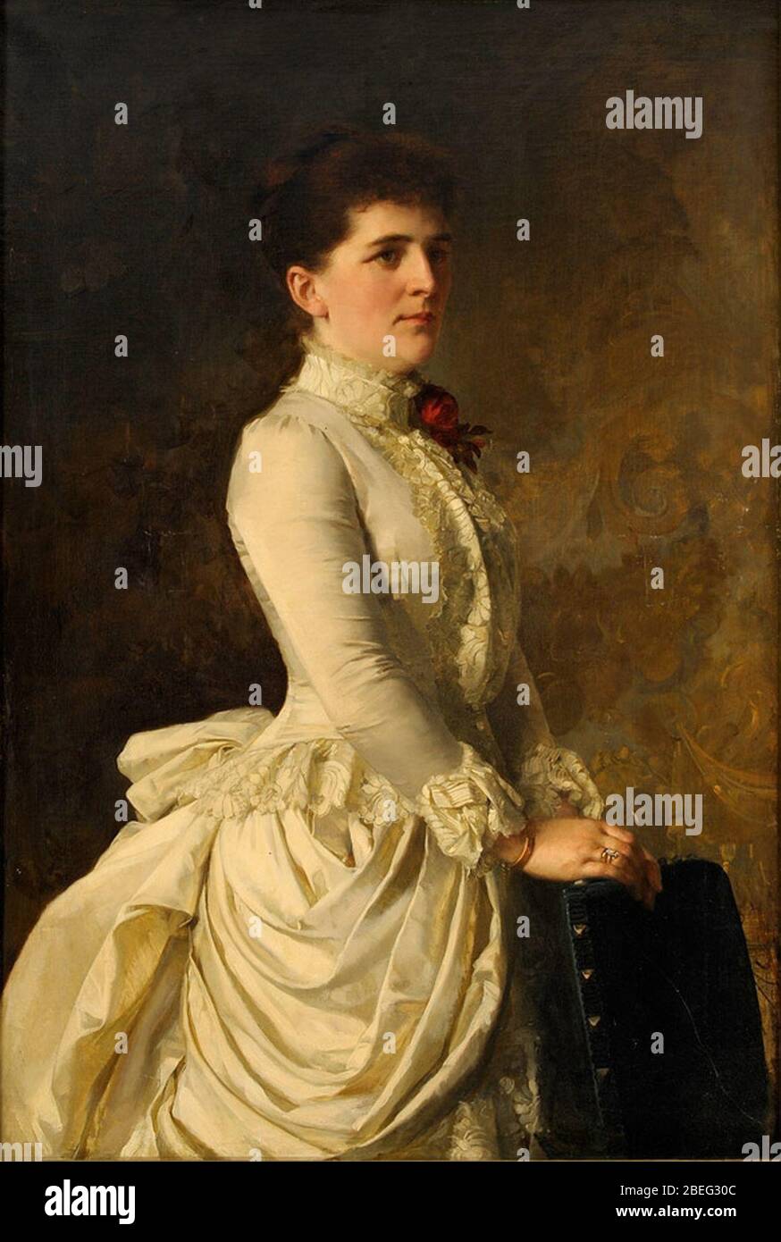Heinrich Lauenstein Portrait Marie Vorster 1885 Stock Photo - Alamy