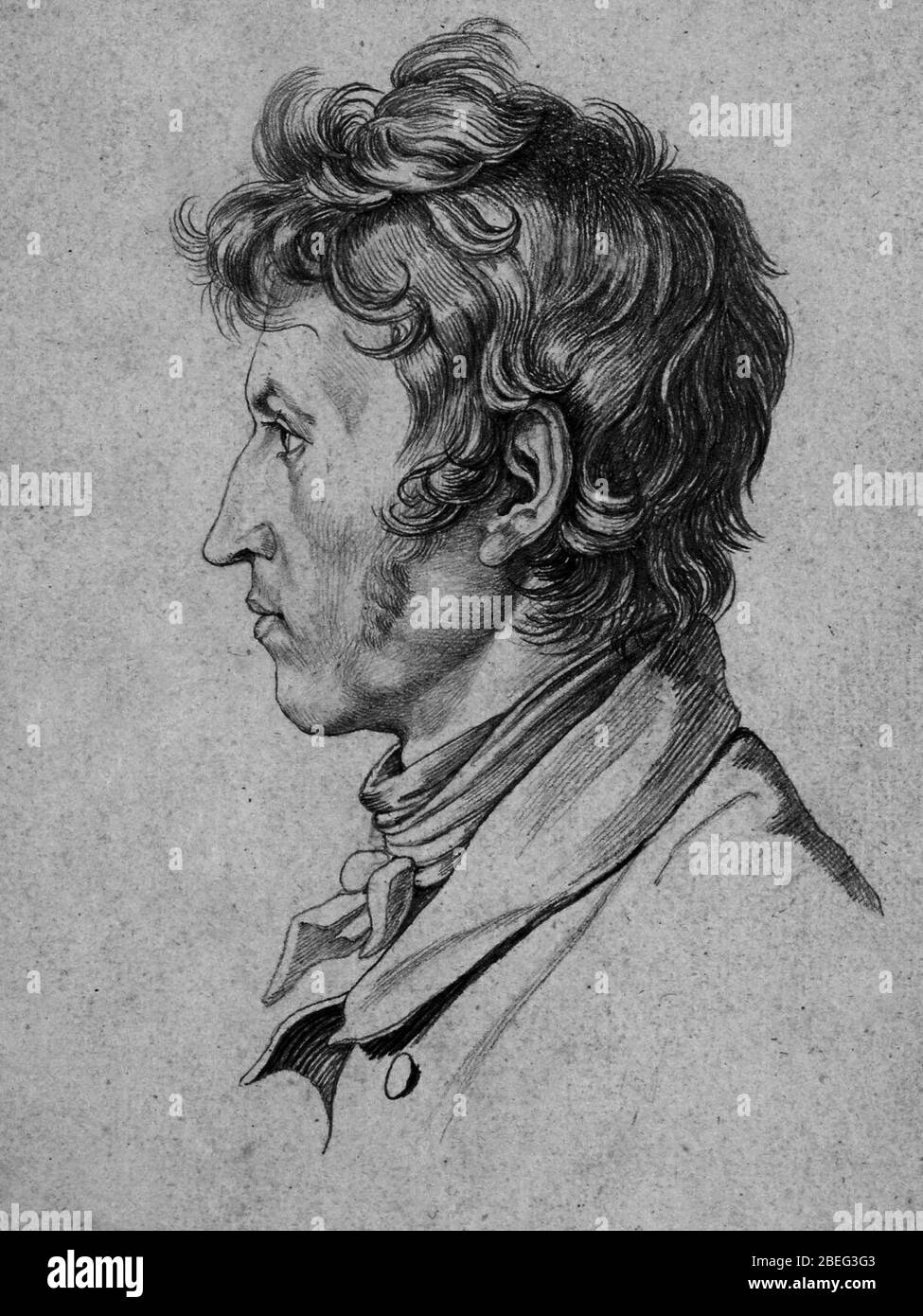 Heinrich Reinhold (1788-1825), by Gustav Heinrich Naeke Stock Photo - Alamy