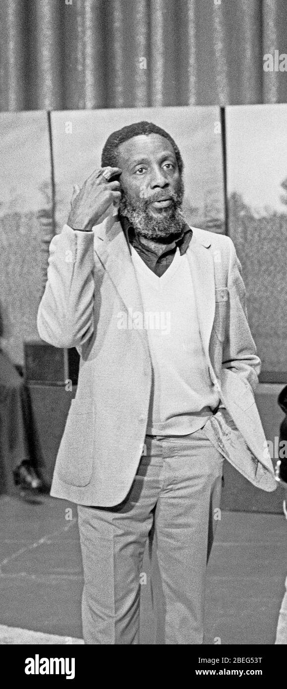 political activist, comedian, Dick Gregory at the Wall That Heals, the ...