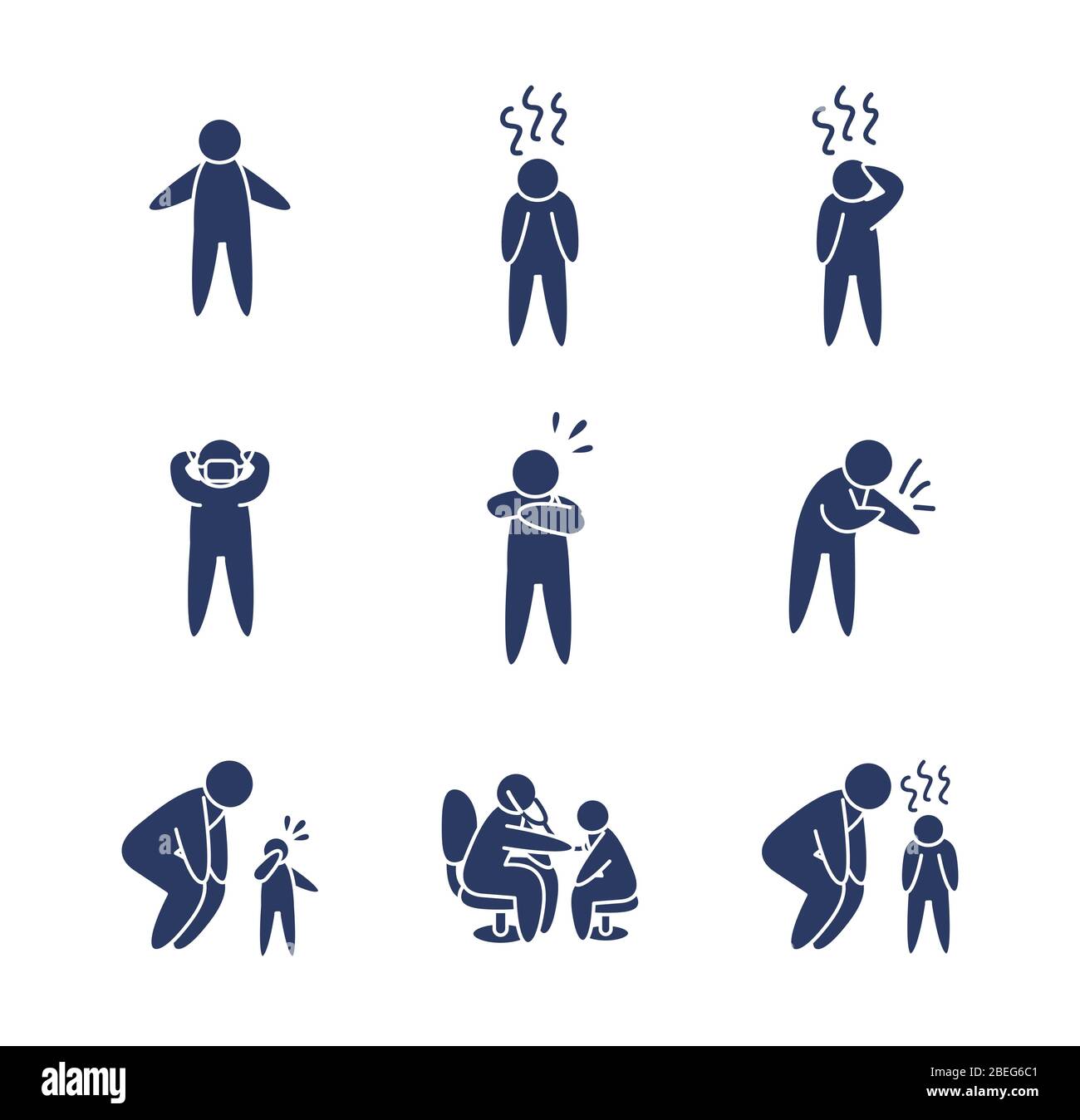 pictogram persons icon set over white background, line style, vector ...