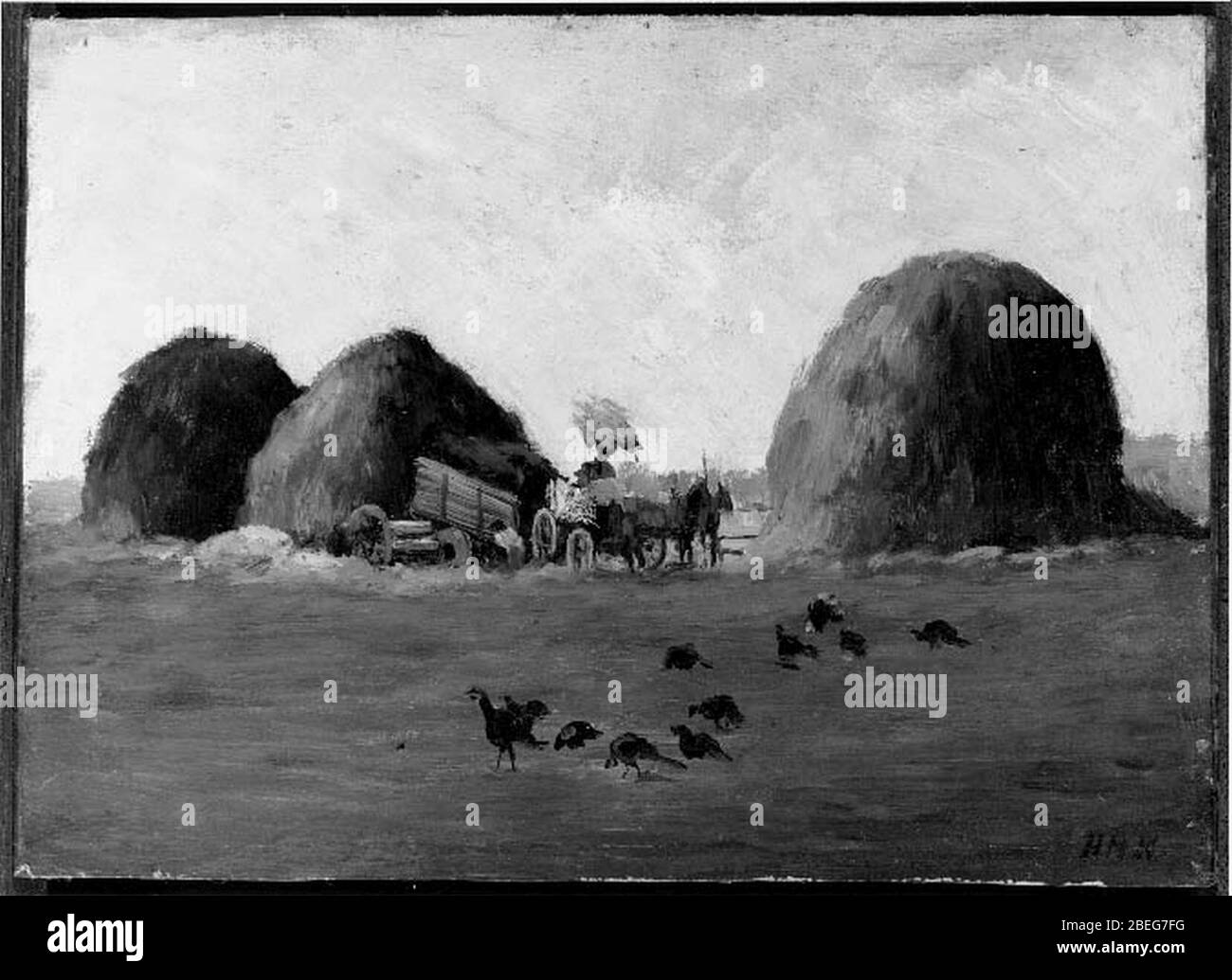 Helen Mary Knowlton - Haystacks Stock Photo - Alamy