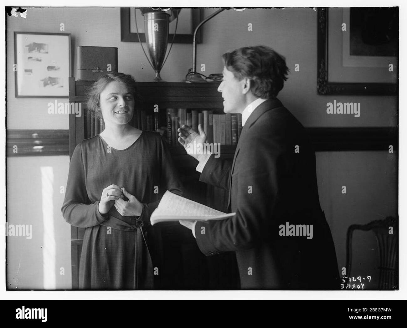 Helen Sherman Yorke and Misha E. Appelbaum in 1920 at their home, 471 ...
