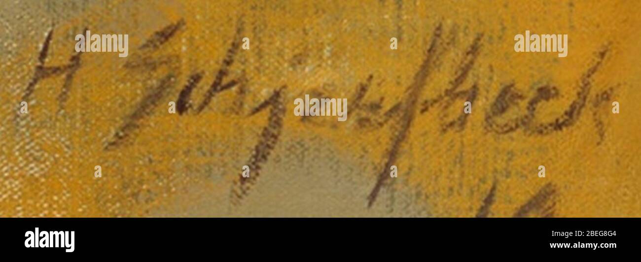 Helene Schjerfbeck signature Stock Photo - Alamy