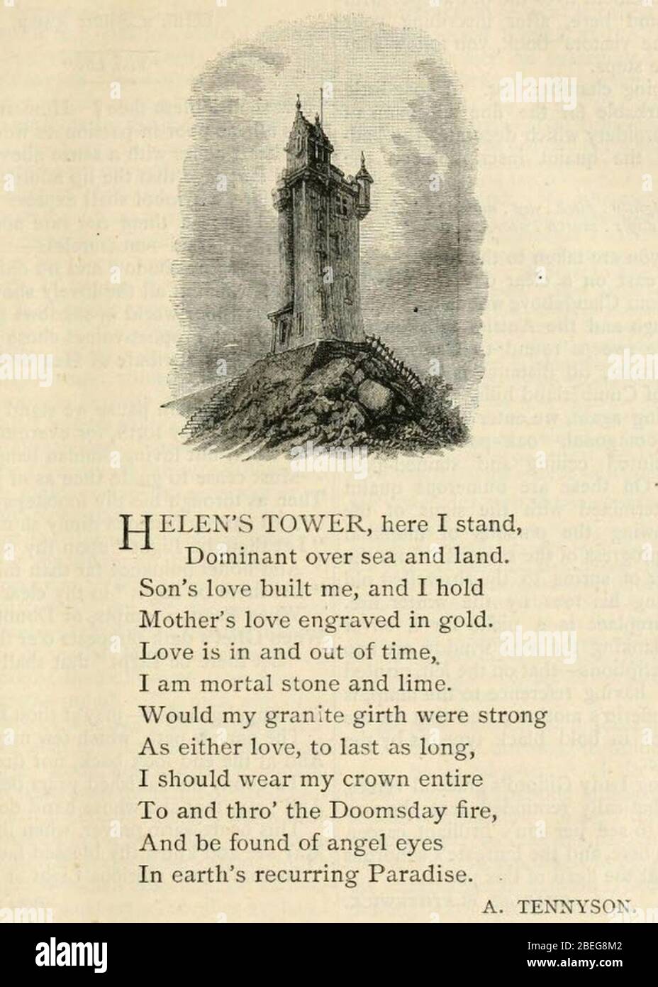 Helen's Tower Good Words Stock Photo - Alamy
