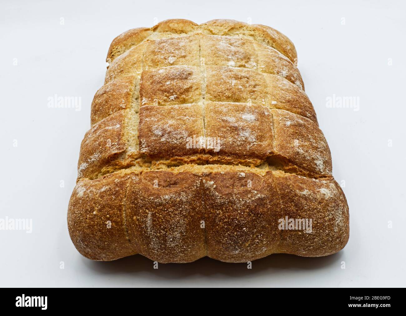 Traditional italian turtle bread on white background Stock Photo - Alamy