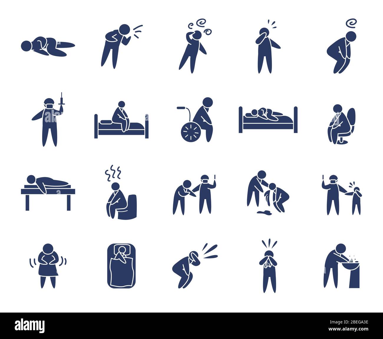 Bed vomiting Stock Vector Images - Alamy