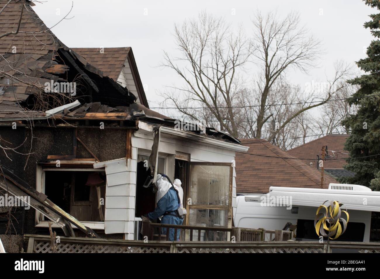 Arson crime scene hi-res stock photography and images - Alamy