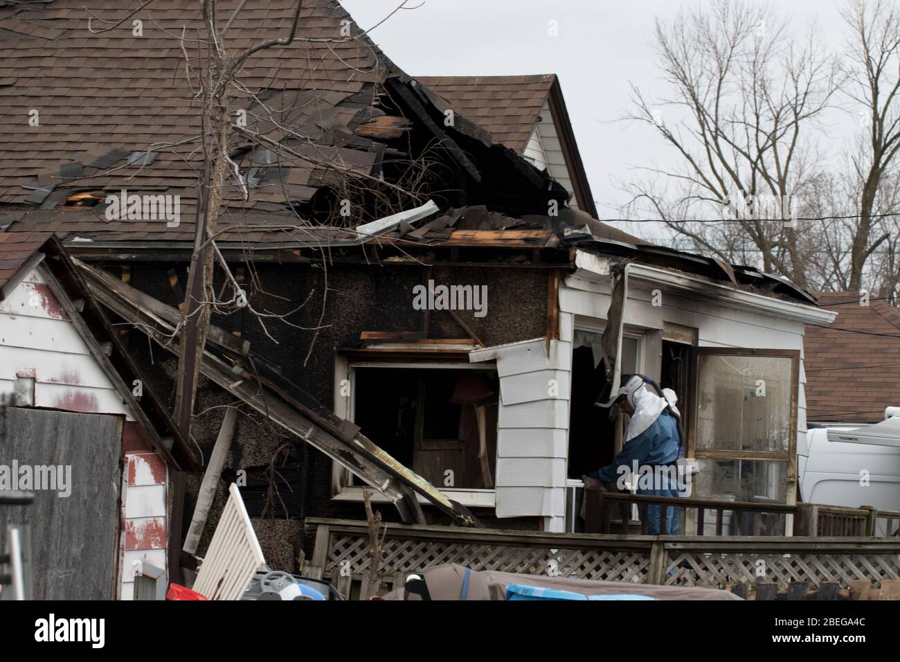 Fire crime scene hi-res stock photography and images - Alamy