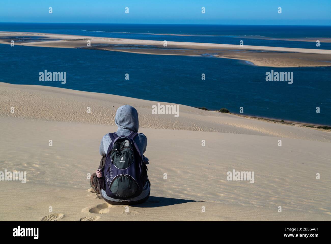 The Dune du Pilat in the Gironde department in south-west France Stock ...