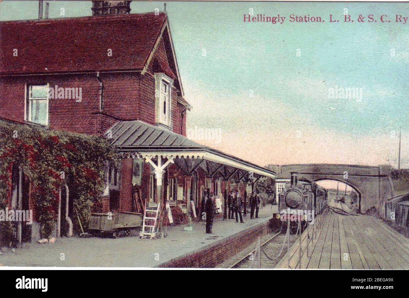 Hellingly Railway Station Stock Photo - Alamy