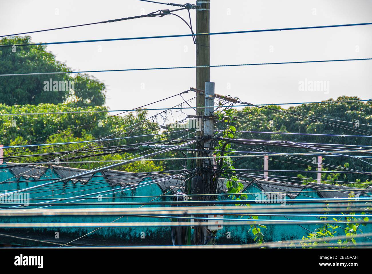 Telephone poles and wires hi-res stock photography and images - Alamy