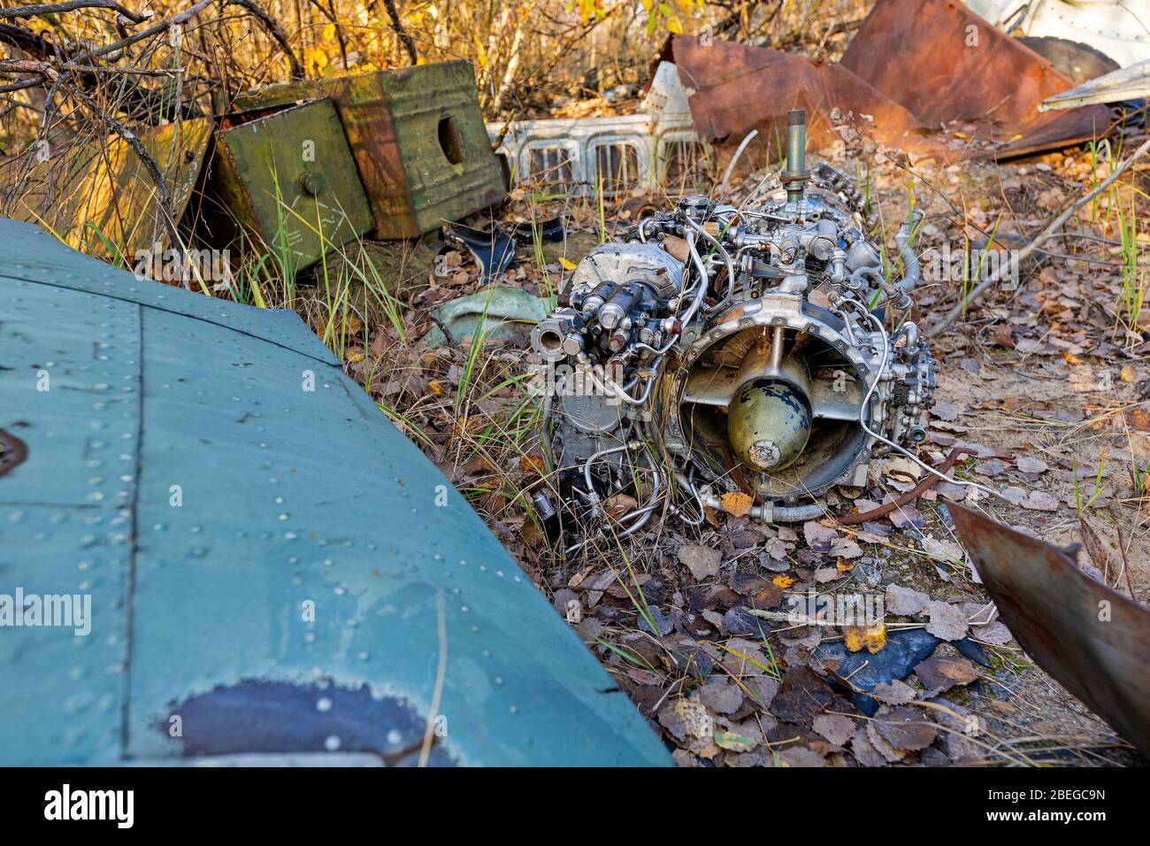 The October 19, 2019, photo of Rasocha, a radioactive cemetery of ...