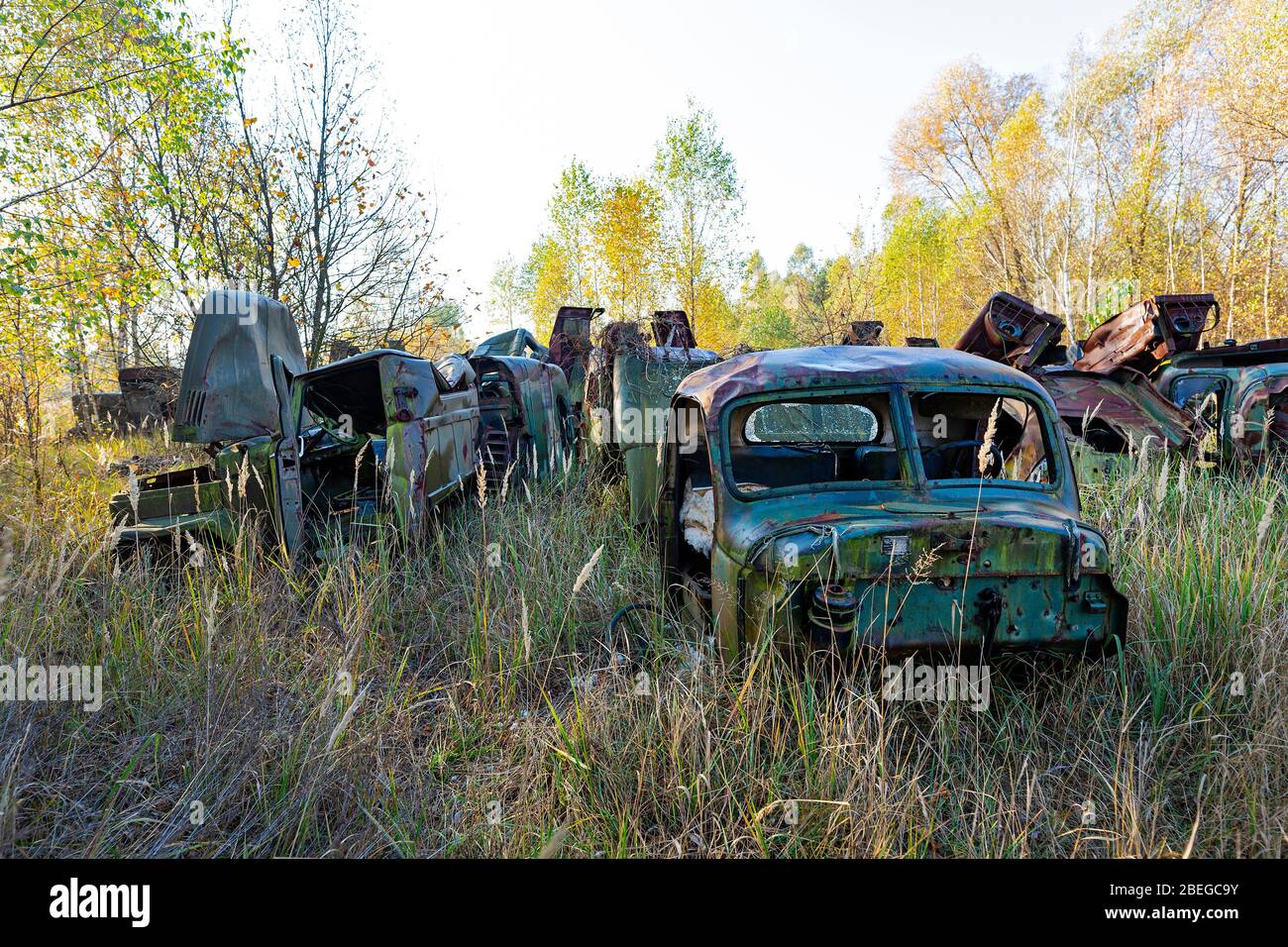 The October 19, 2019, photo of Rasocha, a radioactive cemetery of ...