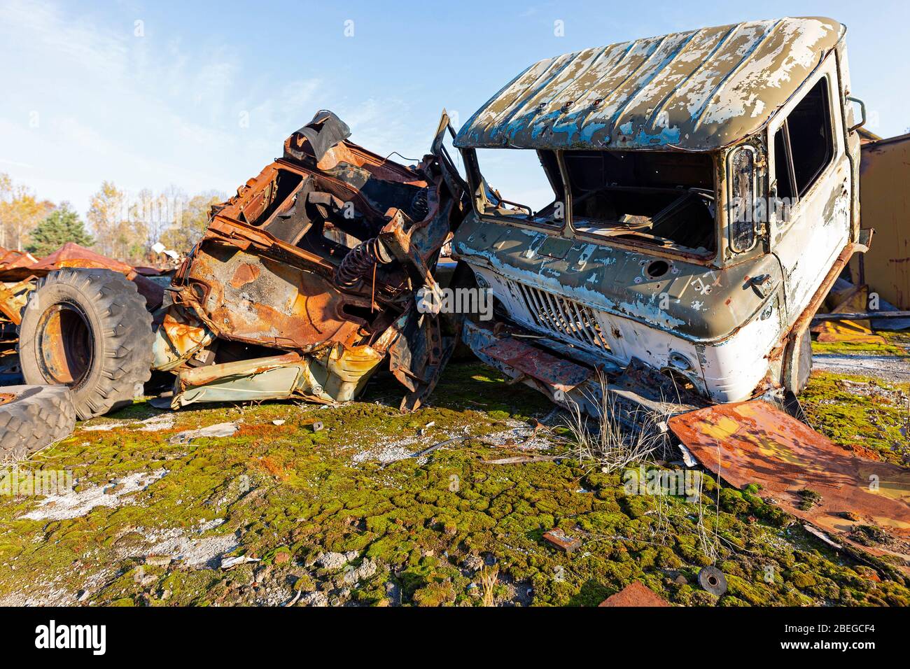 The October 19, 2019, photo of Rasocha, a radioactive cemetery of ...