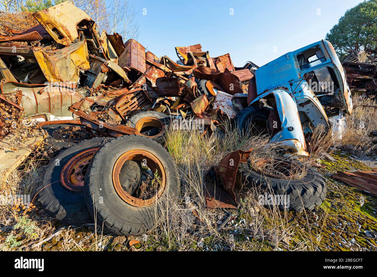 The October 19, 2019, photo of Rasocha, a radioactive cemetery of ...
