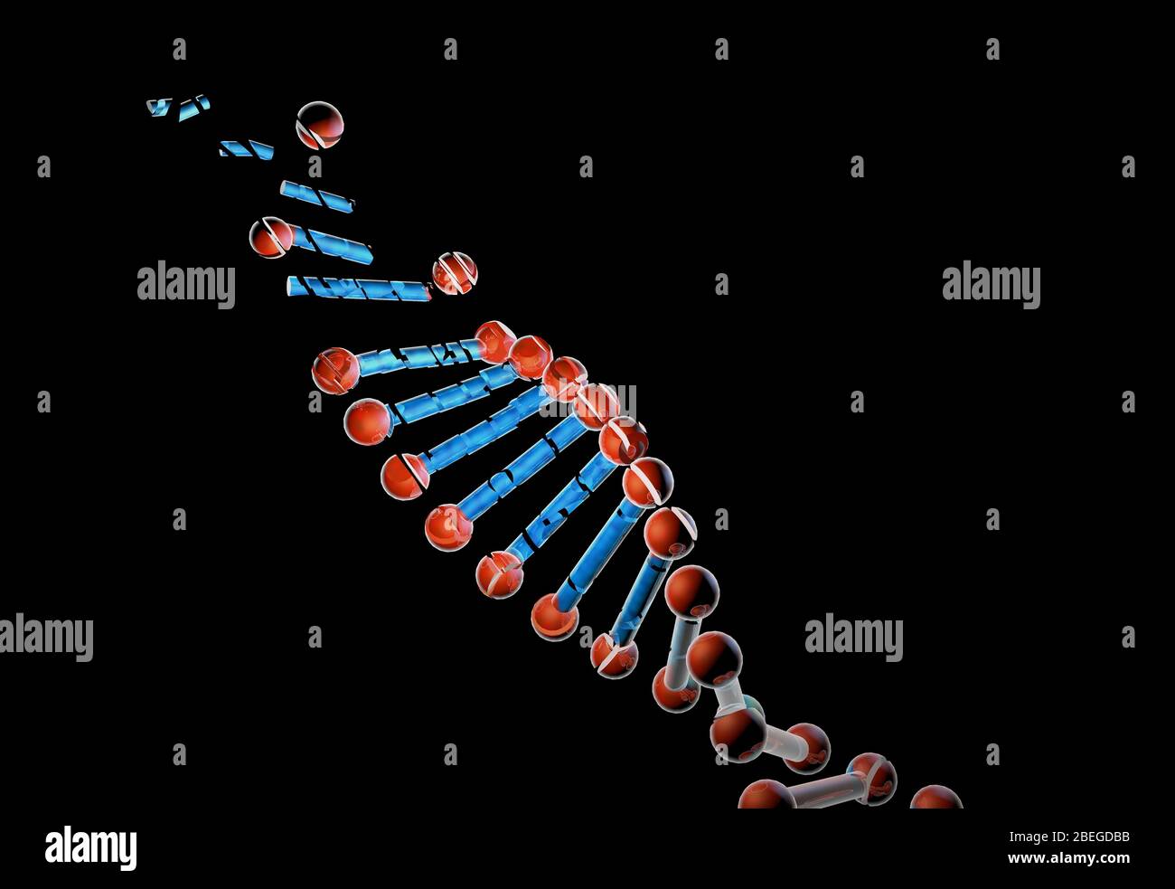 DNA Break, Illustration Stock Photo - Alamy