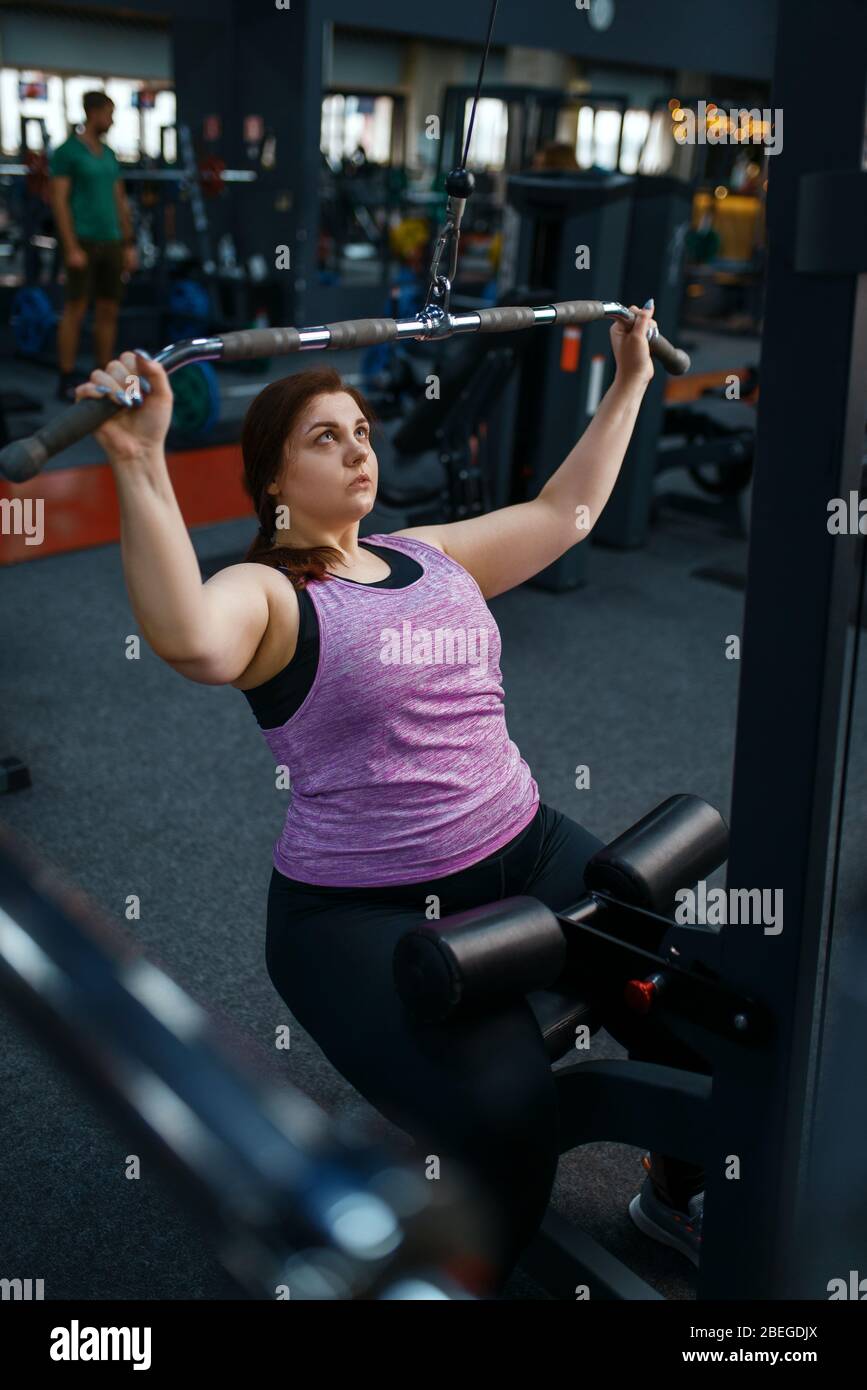 Obese Woman Exercise Tired Stock Photos & Obese Woman Exercise Tired ...