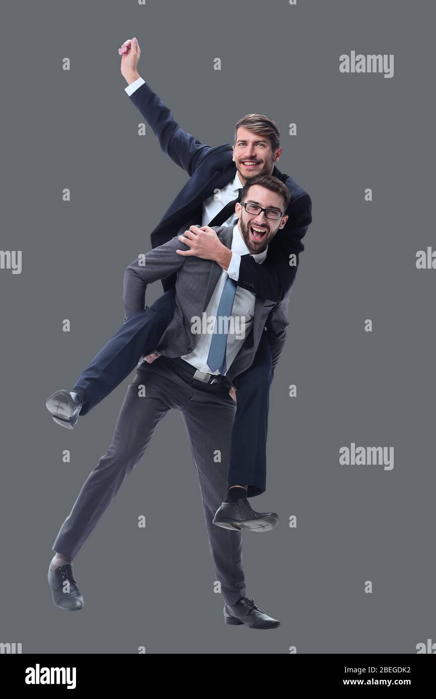 Man professional piggyback man hi-res stock photography and images - Alamy