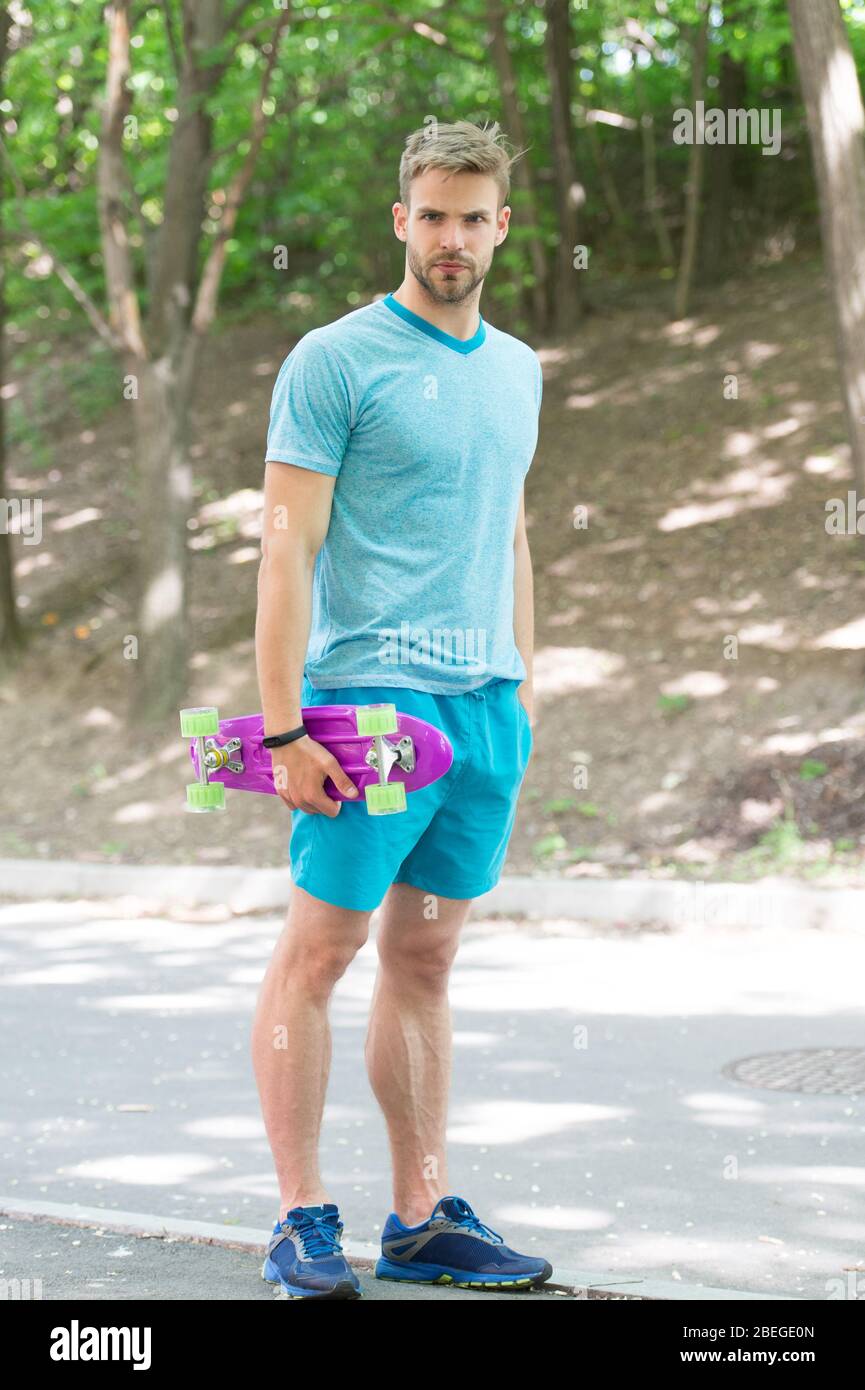 Muscular skateboarder hi-res stock photography and images - Alamy