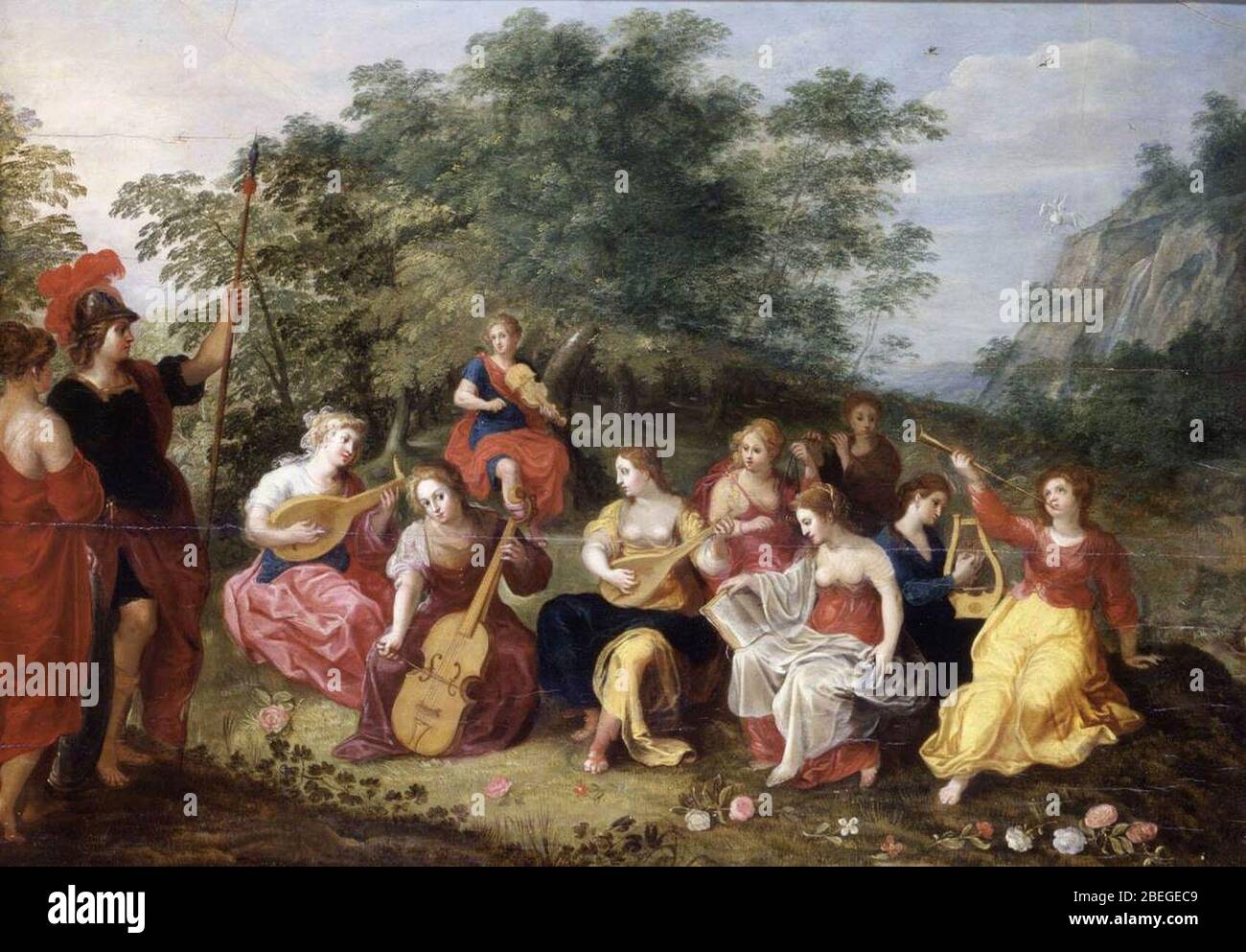 Hendrick van Balen - Minerva and the Nine Muses Stock Photo - Alamy