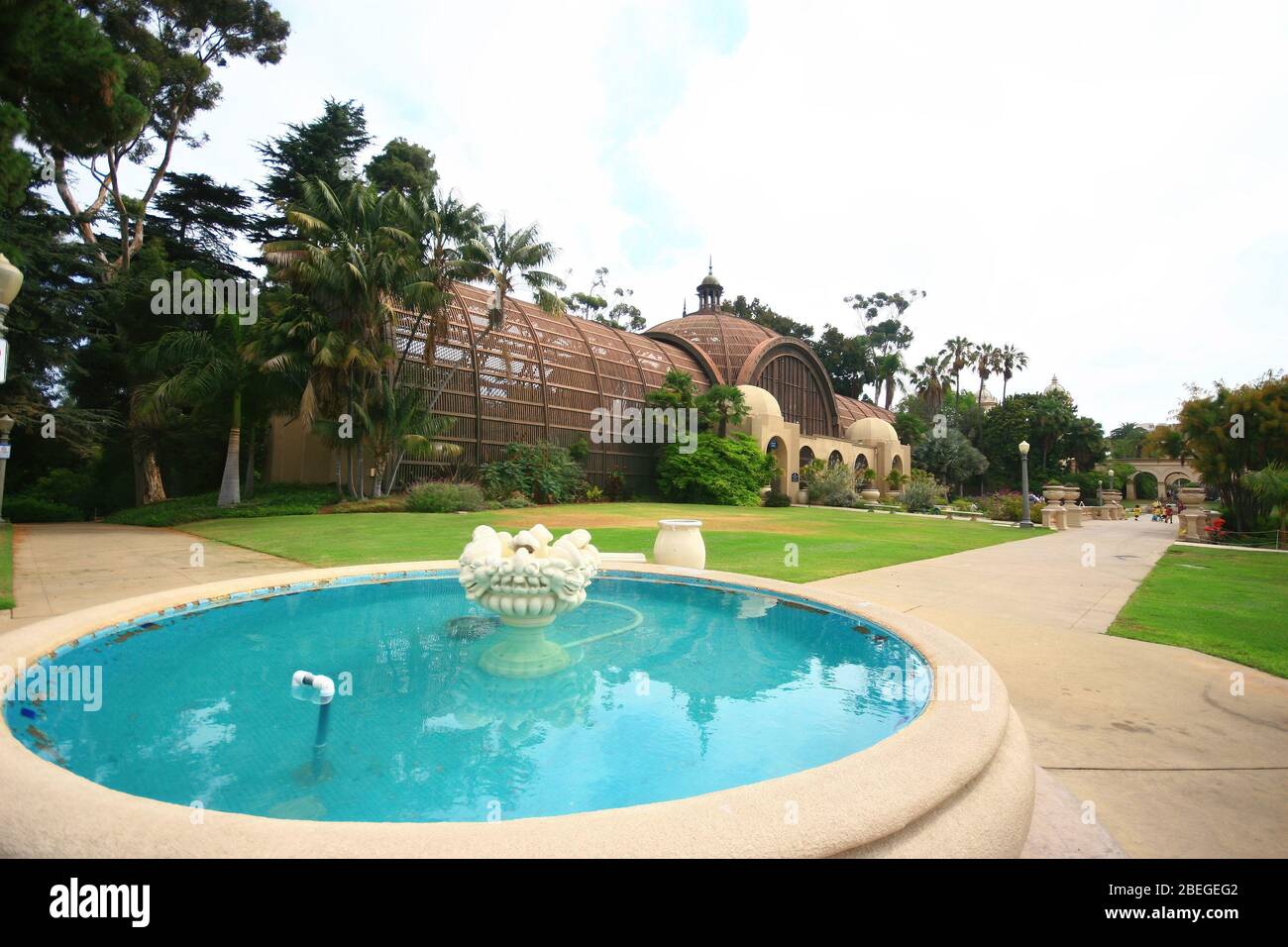Exterior view of the Botanical Building at San Diego, California Stock ...