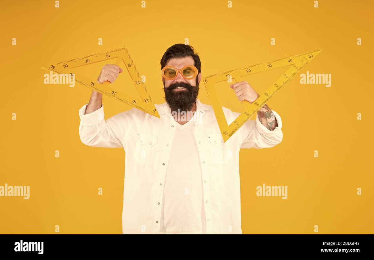 Man math lesson. Smart student. Back to school. College university ...