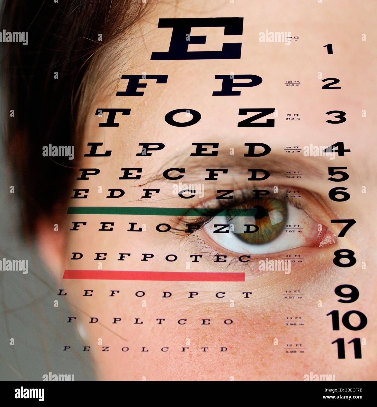 Acuity test chart hi-res stock photography and images - Alamy