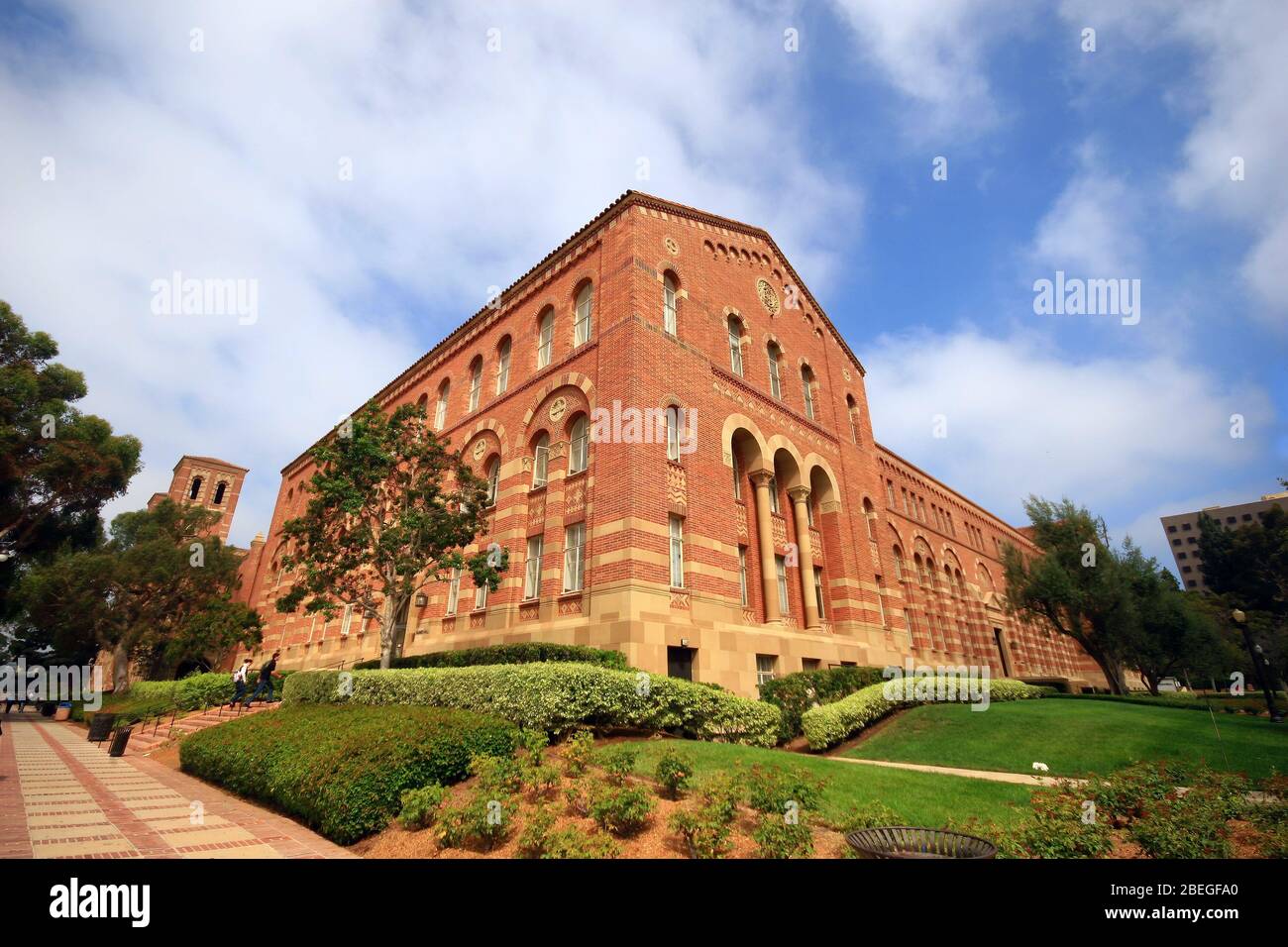 Exterior view of Haines Hall, UCLA at Los Angeles, California Stock ...