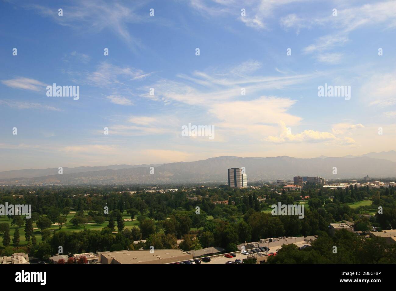Aerial view of the universal studios hollywood theme los angeles hi-res ...