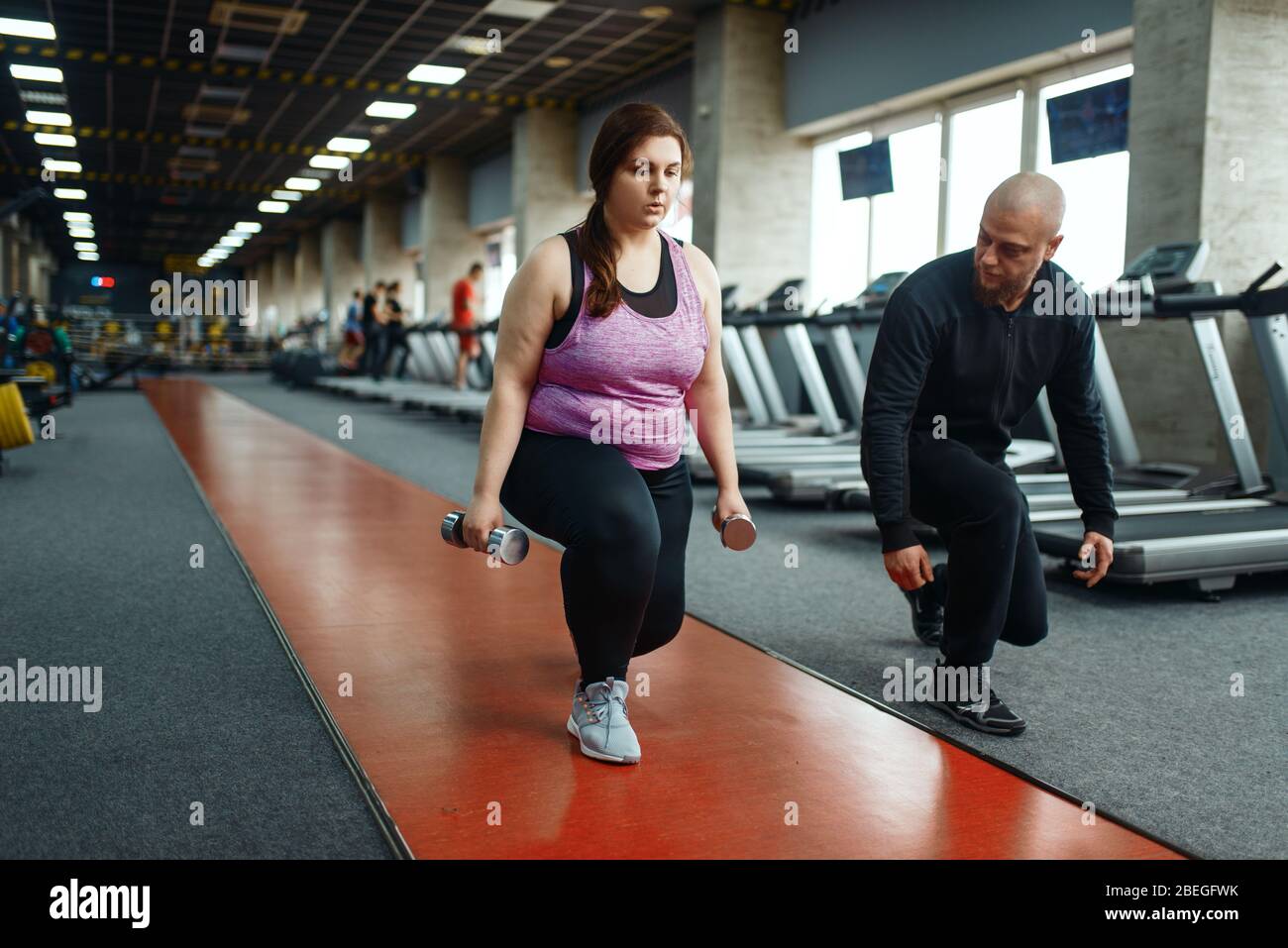 Overweight Women Working Out
