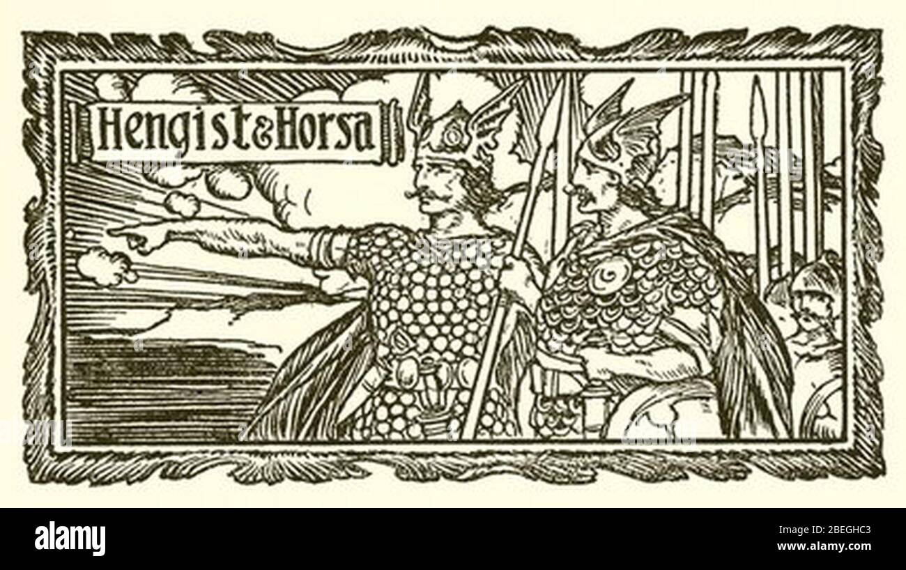 Hengist and Horsa Stock Photo - Alamy