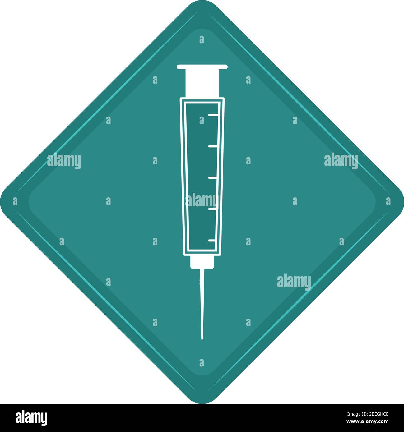 Sticker of a syringe icon Stock Vector Image & Art - Alamy