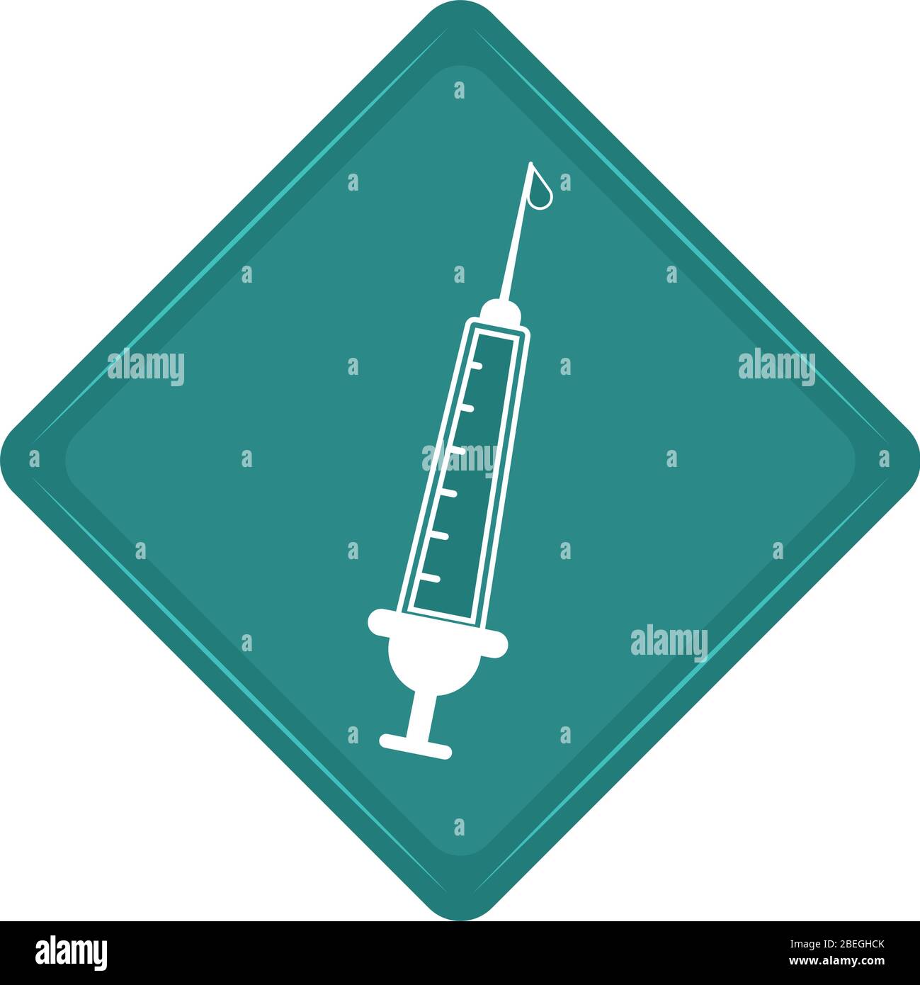 Sticker of a syringe icon Stock Vector Image & Art - Alamy